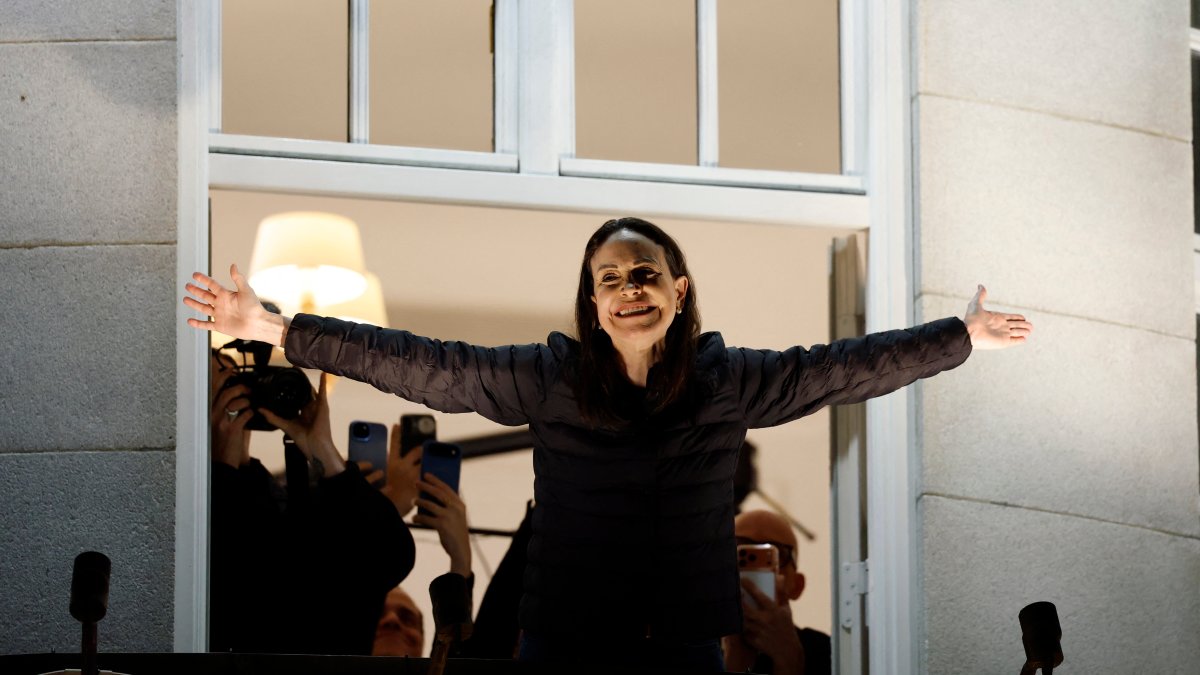 María Corina Machado makes first public appearance in 11 months – NBC4 ...