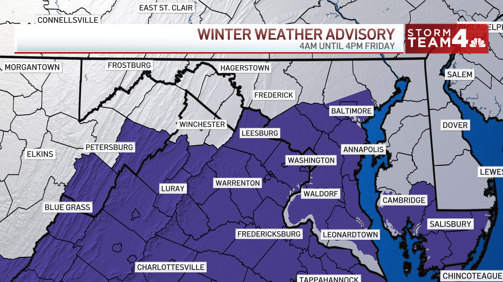 Weather Alert: Expect snow and messy morning commute in DC area – NBC4 ...