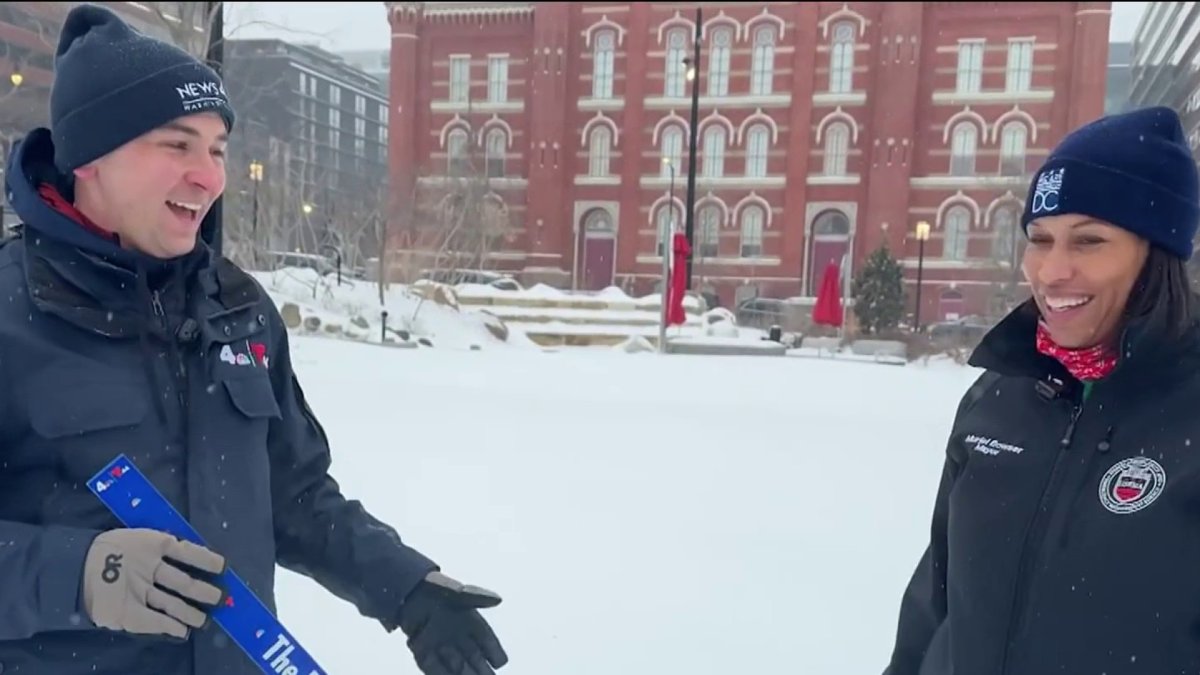 Mayor Bowser assists with Pat Collins Snow Stick Challenge – NBC4 ...