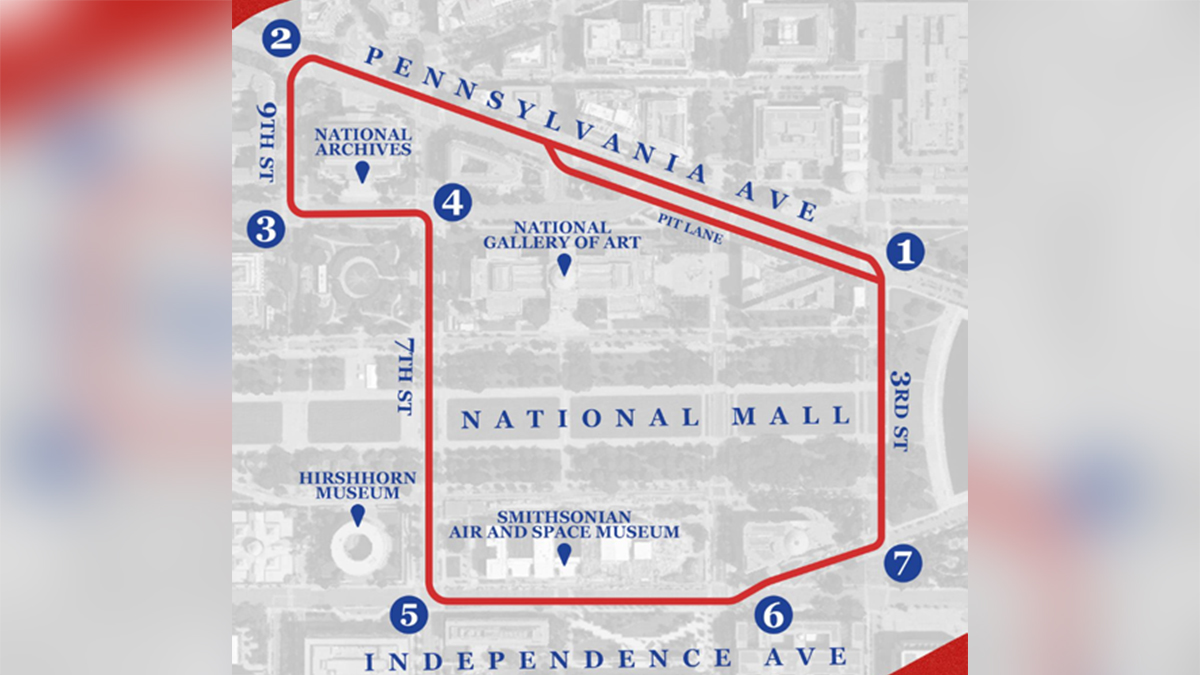 DC Grand Prix: Freedom 250 race route revealed – NBC4 Washington