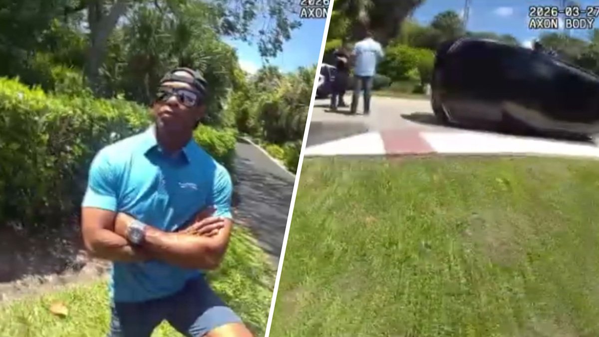 Video shows moments after Tiger Woods’ crash that led to DUI arrest ...