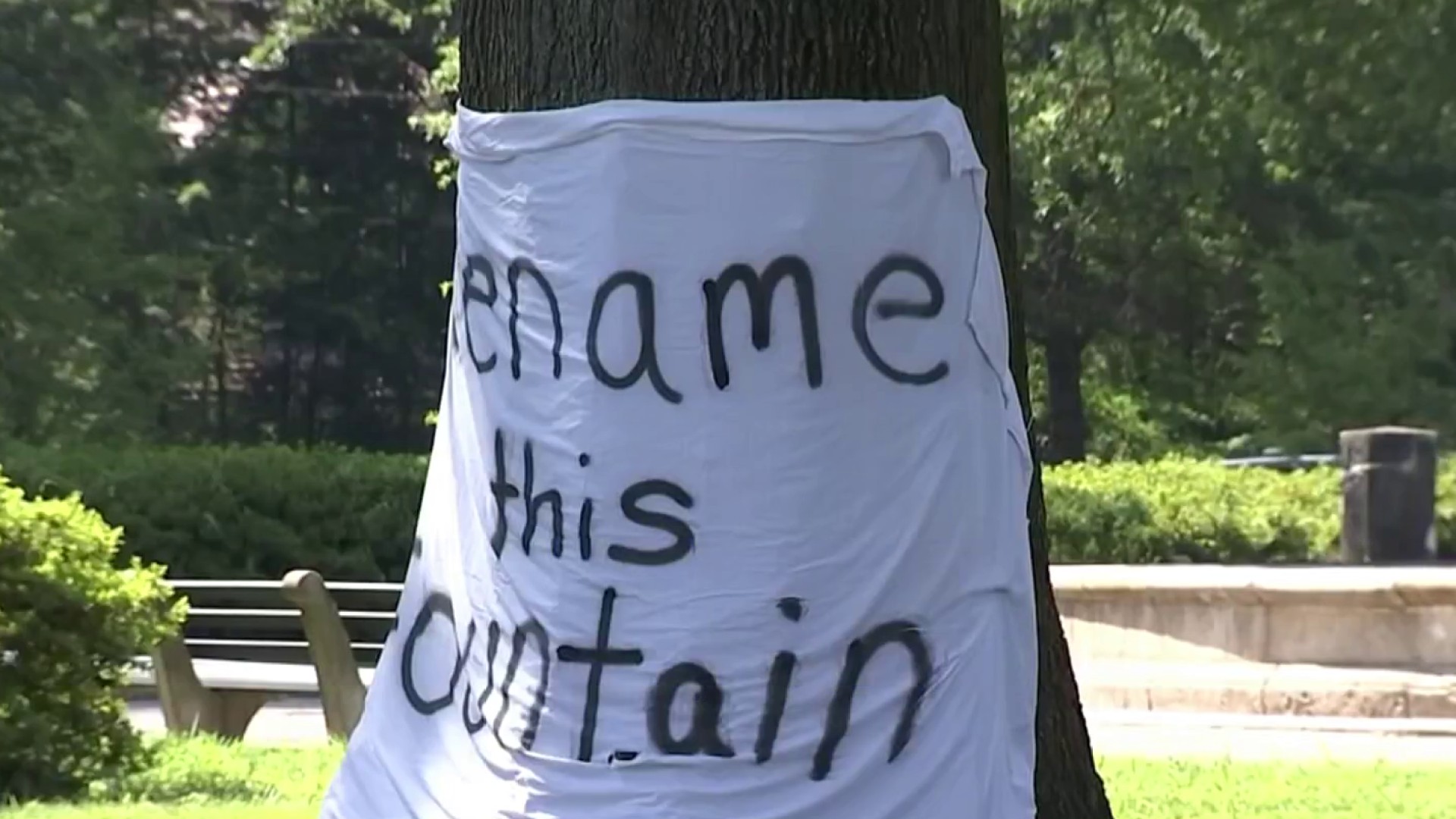 NPS removed sign explaining racist past of historic fountain’s namesake ...