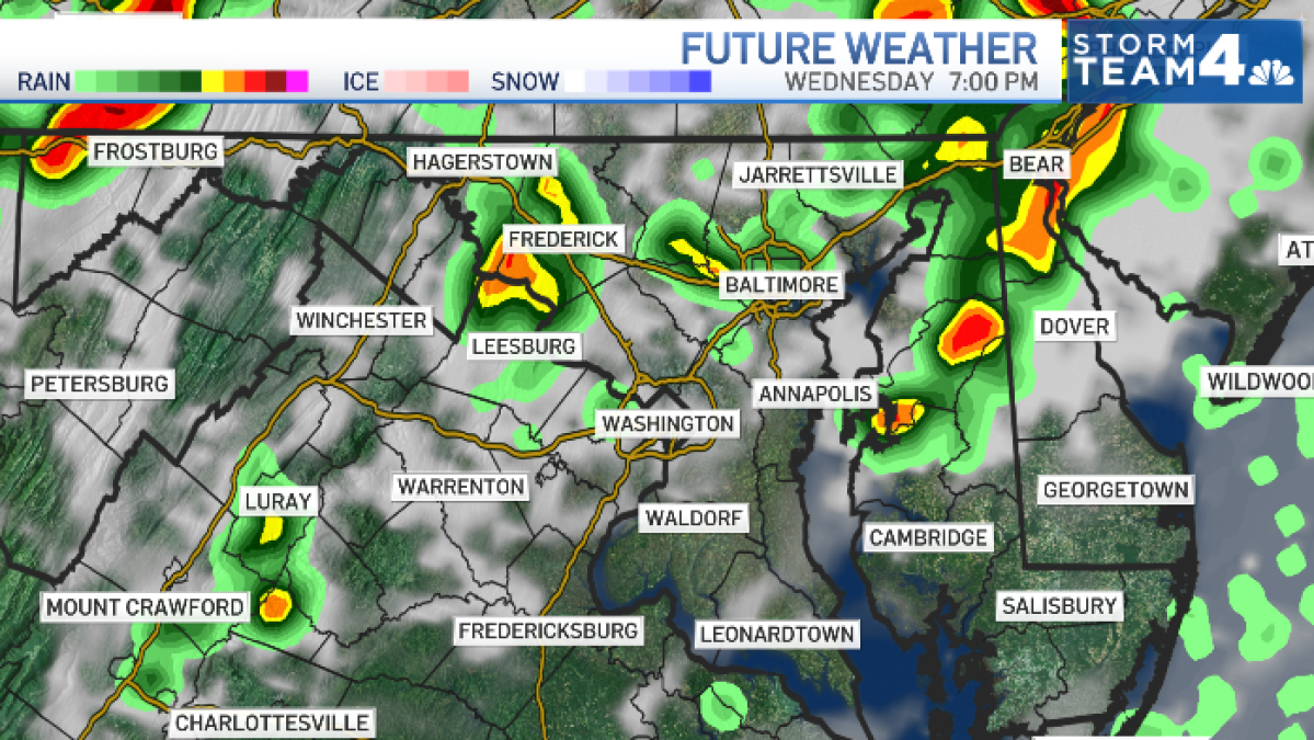 Storm Team4 forecast: Storms later Wednesday in DC area – NBC4 Washington