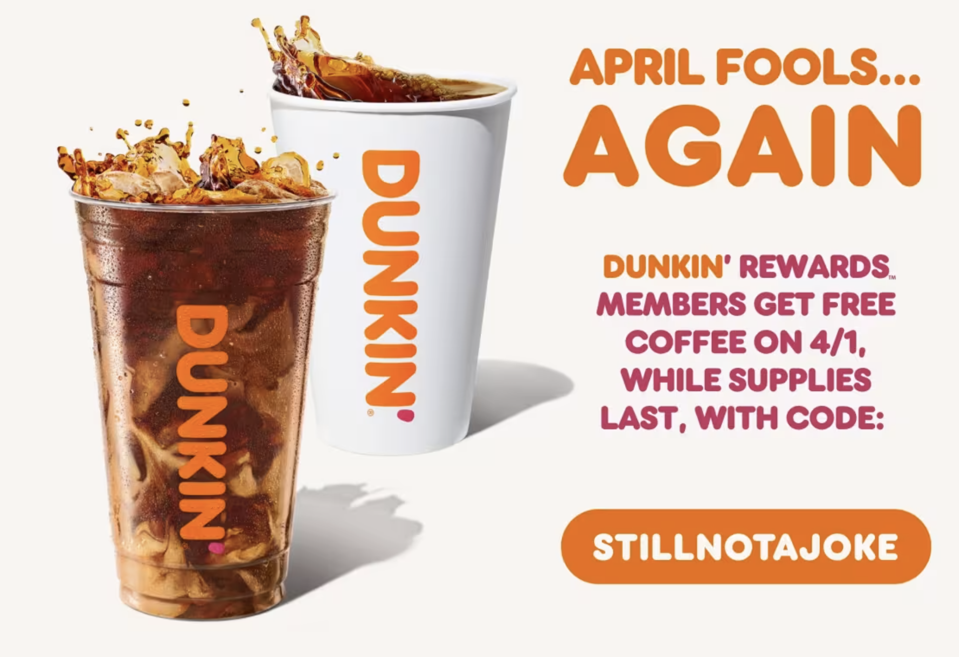 April Fools: Dunkin’ is giving away over a million free coffees – NBC4 ...