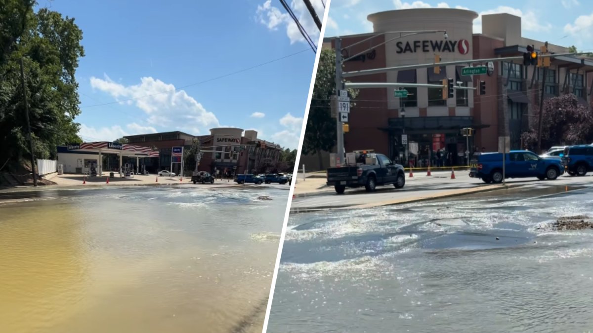 Large water main break shuts down Bradley Blvd in Bethesda – NBC4 ...