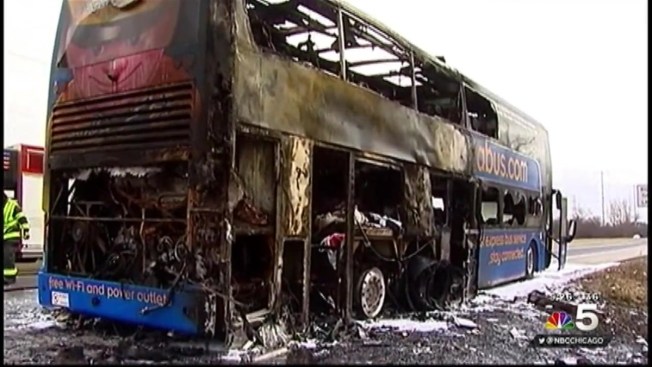 Minneapolis-Bound Megabus Bursts Into Flames Outside Chicago - NBC4 ...